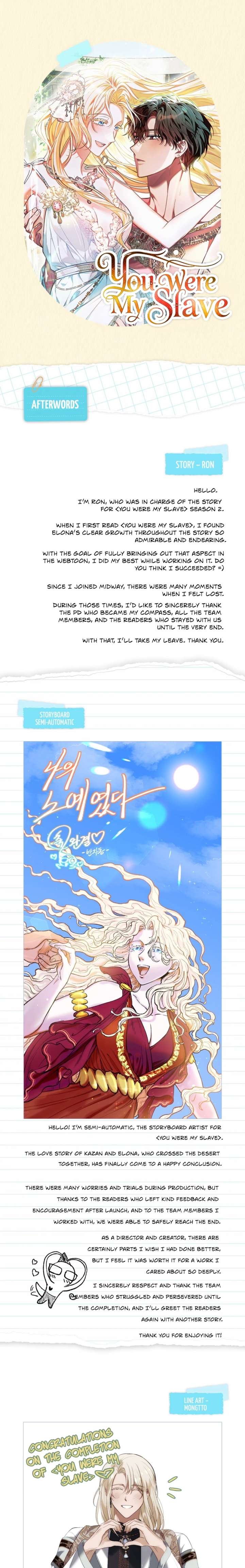 You Were My Slave Chapter 61.1 - Nyraxmanga
